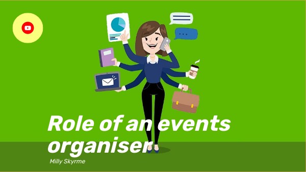 Role of an events organiser