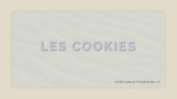 Présentation cookies SNT | Genially
