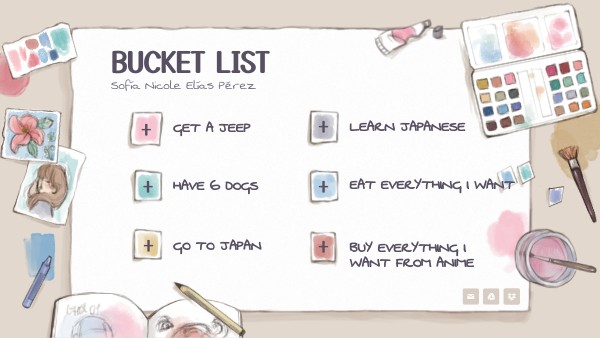 bucket list