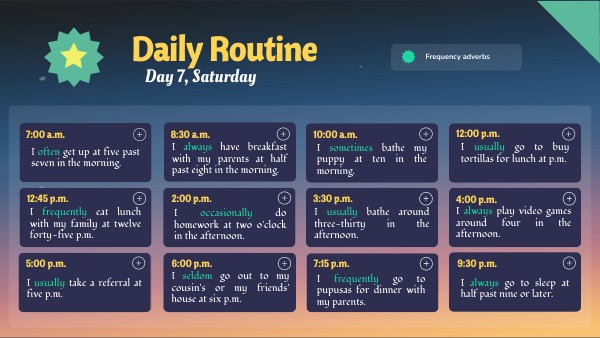 DAILY ROUTINE | Genially