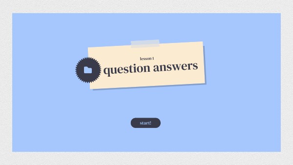 Questions answers | Genially
