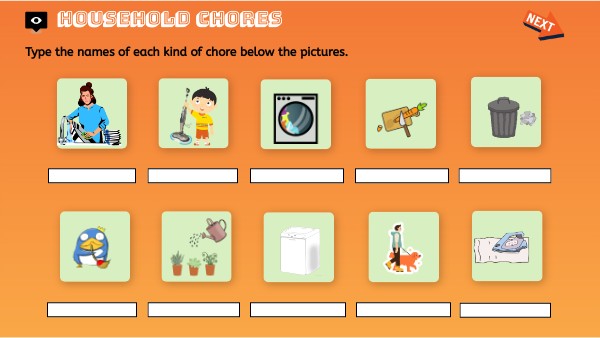 HOUSEHOLD CHORES | Genially