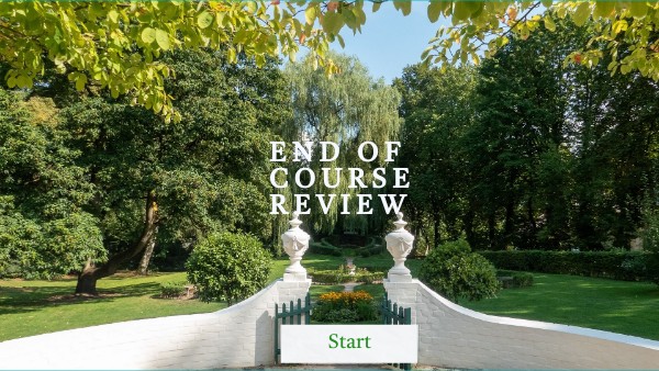 End of course review QUIZ