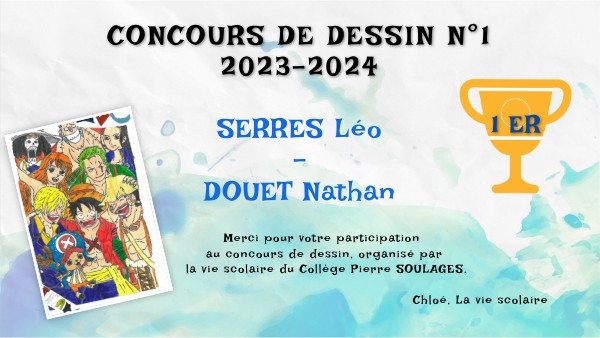 Diplômes concours dessin n°1- 2023