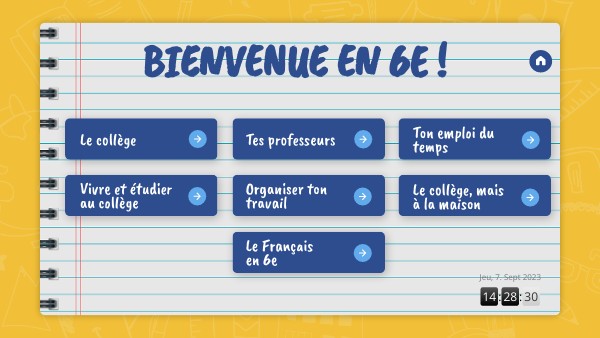 Rentrée 6e 2023-2024 | Genially