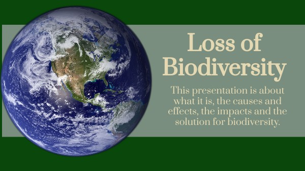 Loss of Biodiversity | Genially