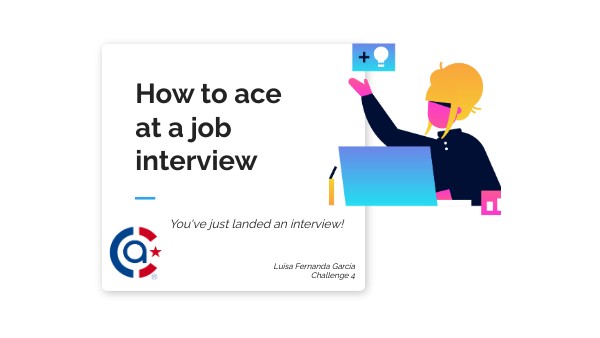 How to ace at a job interview decalogue | Genially