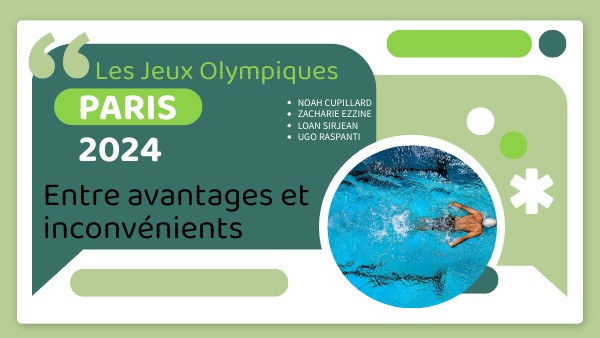 Les JO 2024 Noah Zacharie Ugo Loan | Genially