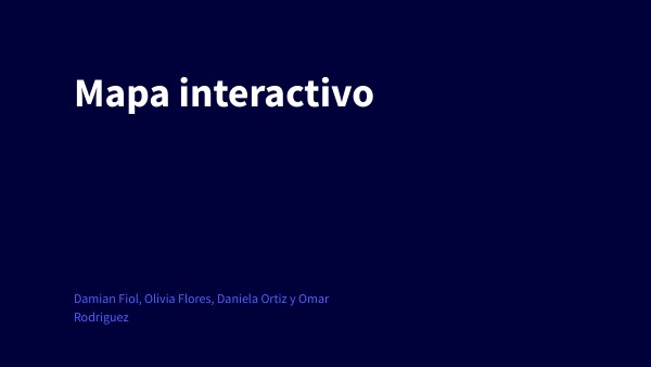 Mapa interactivo