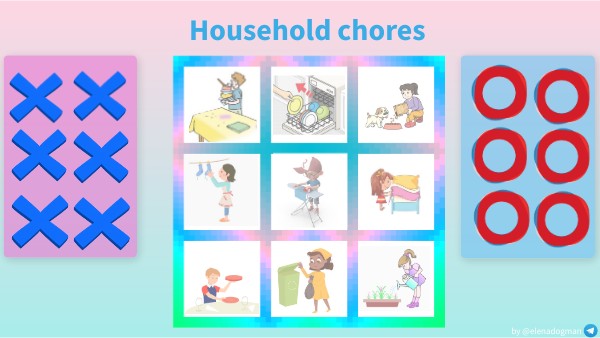 Housework Tic tac toe | Genially