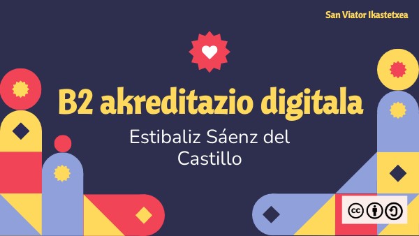 B2 Akreditazioa Estitxu Sáenz del Castillo