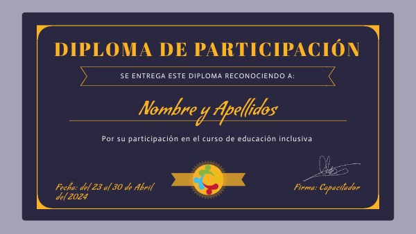 CERTIFICADO EDUCACIÓN | Genially