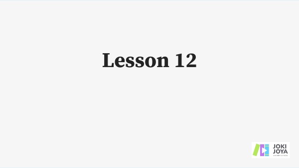 Lesson 12 Anna | Genially