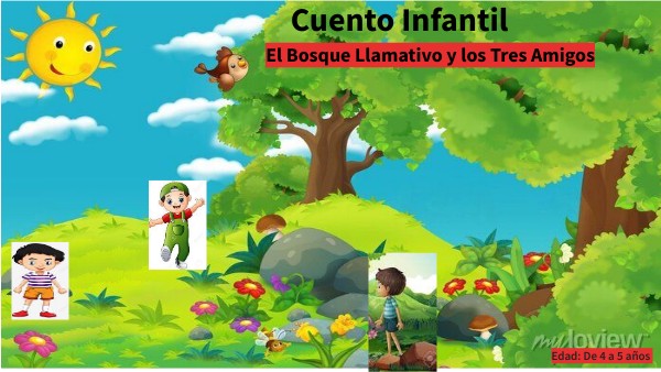 CUENTO INFANTIL - EL BOSQUE LLAMATIVO Y LOS TRES AMIGOS | Genially
