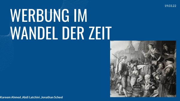 Werbung im Wandel der Zeit | Genially