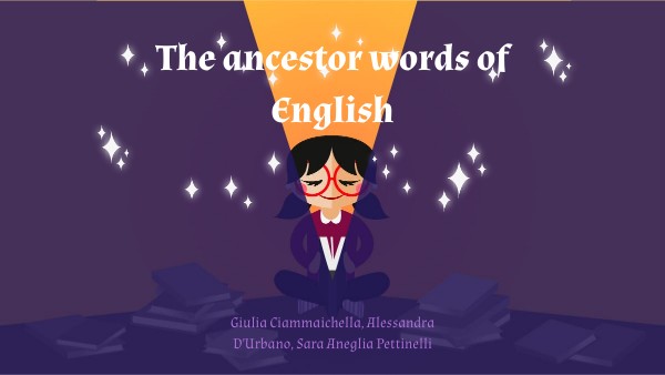 The ancestor words of old English