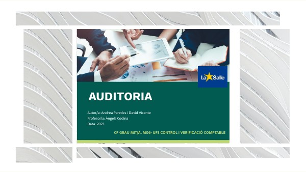 AUDITORIA TREBALL FINAL | Genially