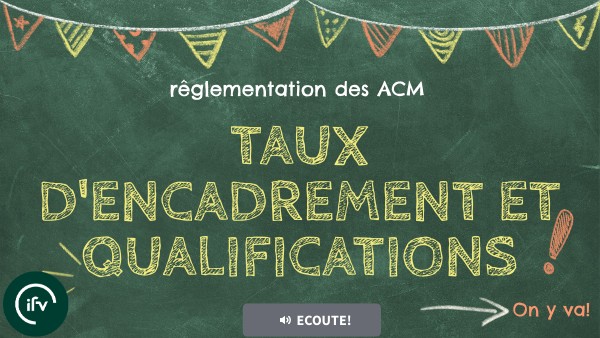 Animation taux d'encadrement ACM