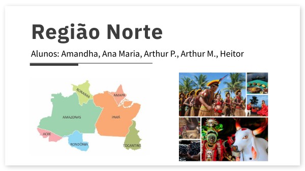 Apresentação da Região Norte | Genially