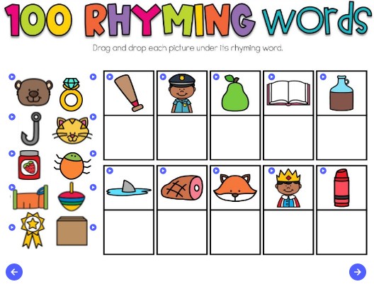 Rhyming Words | Genially