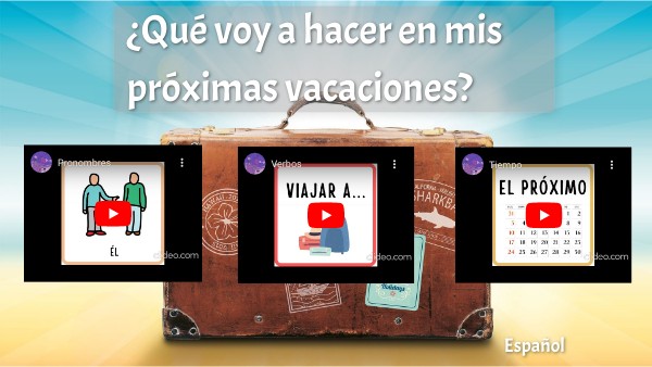 ¿Qué voy a hacer en mis próximas vacaciones?