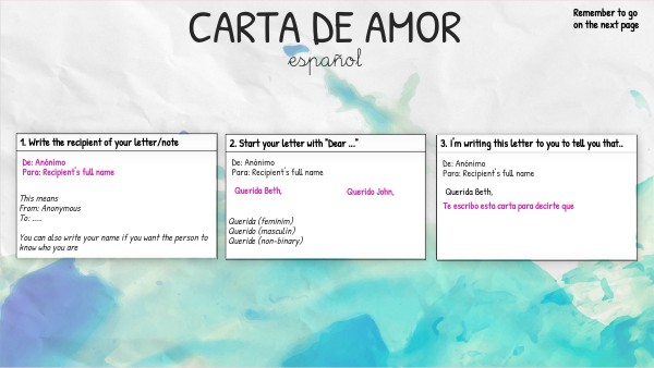 carta de amor | Genially