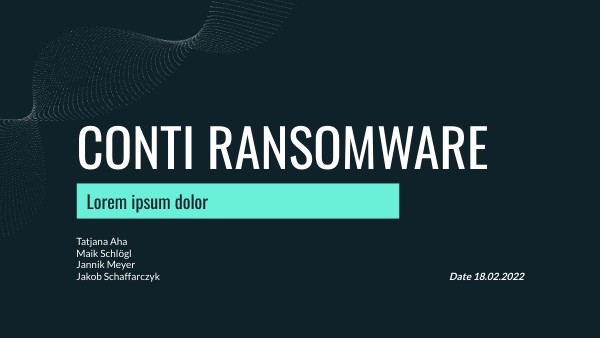 Conti Ransomware