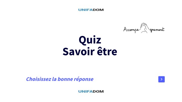 Quiz Savoir être | Genially