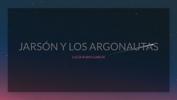 JARSÓN Y LOS ARGONAUTAS