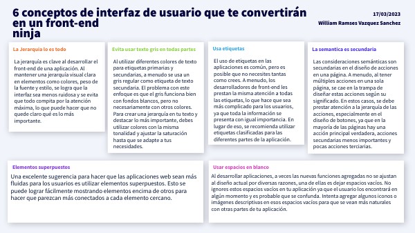 6 conceptos de interfaz de usuario que te convertirán en un front-end