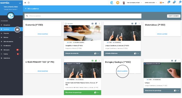 Cuadernos de notas. ESEMTIA | Genially