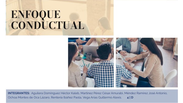 ENFOQUE CONDUCTUAL | Genially