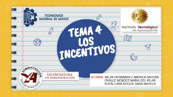 TEMA 4 LOS INCENTIVOS | Genially