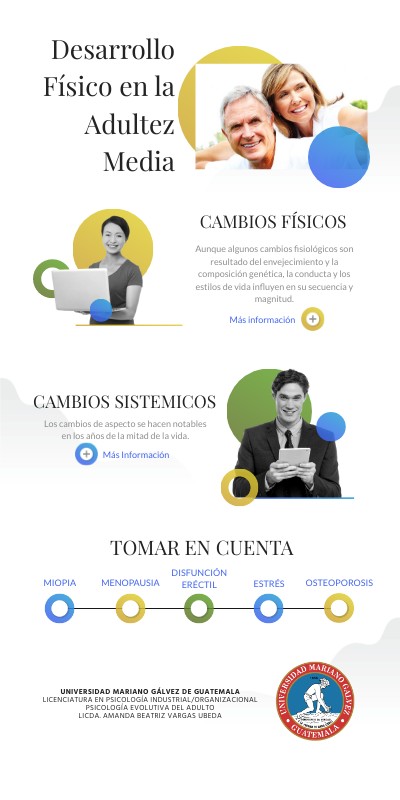 DESARROLLO FÍSICO EN LA ADULTEZ MEDIA | Genially