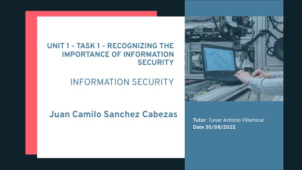 presentation for INFORMATION SECURITY | Genially
