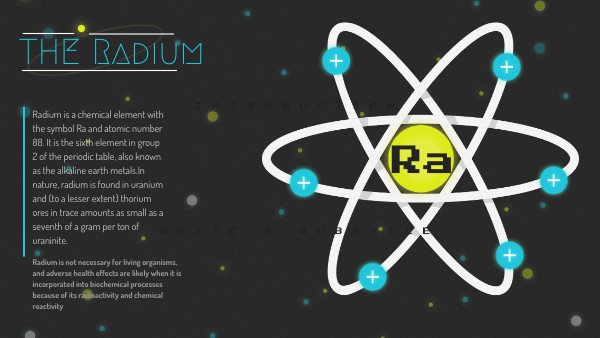 Radium | School Project | Genially
