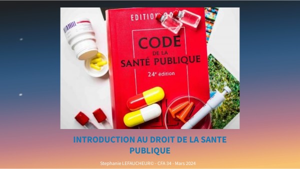 Droit de la santé publique | Genially