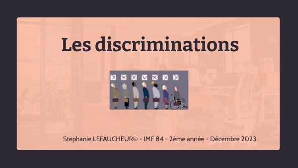 Les discriminations | Genially