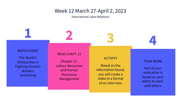 WEEK 12 International Labour Relations