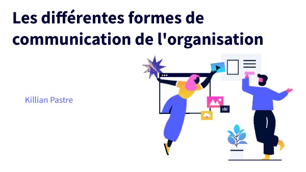 Les différentes formes de communication de l'organisation | Genially