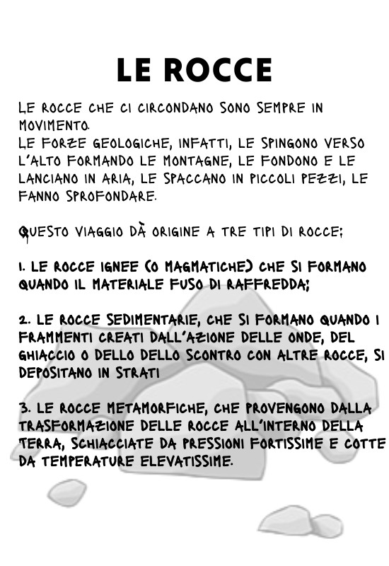 SCIENZE LE ROCCE