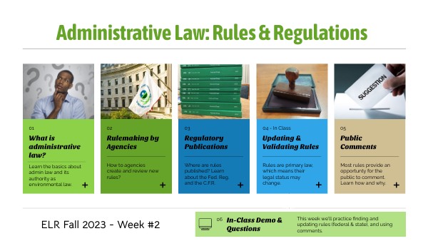 ELR Week 2 - Admin Rules & Comments | Genially