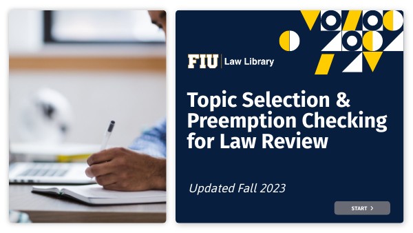 Law Review Preemption Checking | Genially