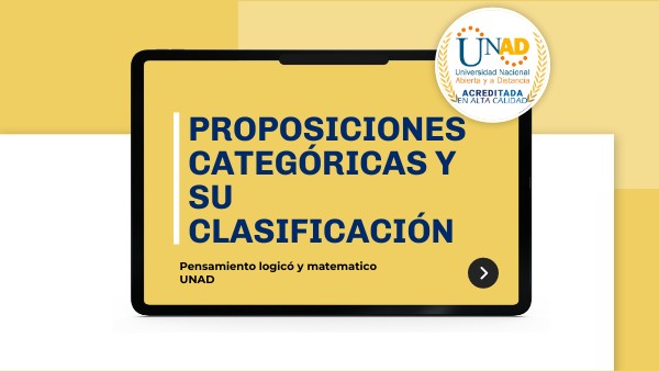 Proposiciones categóricas y su clasificación | Genially