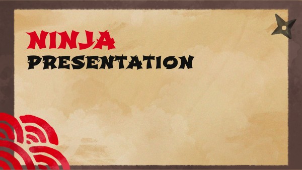 NINJA PRESENTATION | Genially