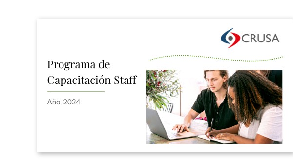 Programa de Capacitación CRUSA 2024 | Genially