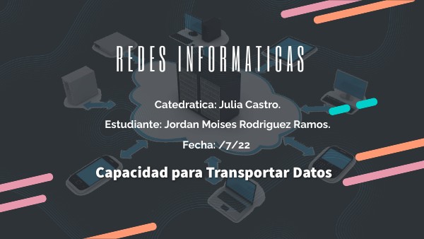 Capacidad para Transportar Datos | Genially