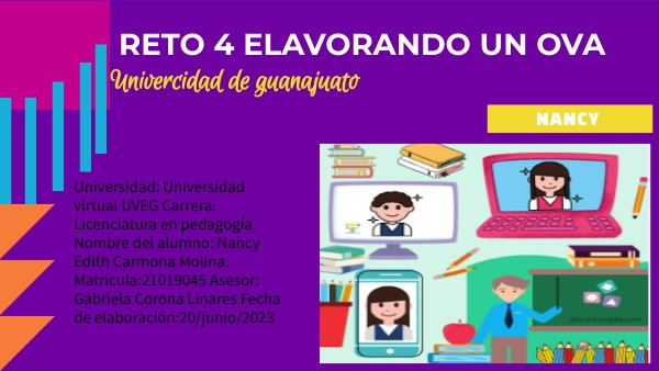 Reto 4 Elaborando un OVA | Genially