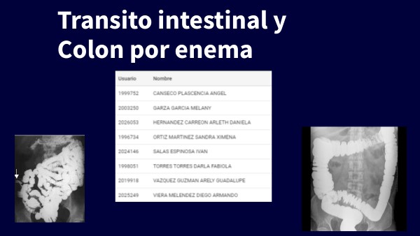 Transito Intestinal y Colon por Enema | Genially