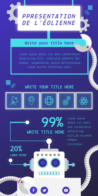 Infographie robot